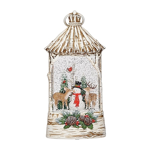 Click here for Roman 11H Lighted Swirl Deer Eating Snowman Nose C... prices