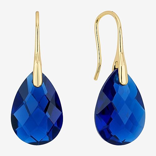 Click here for Sparkle Allure Womens Blue Crystal 14K Gold Over B... prices