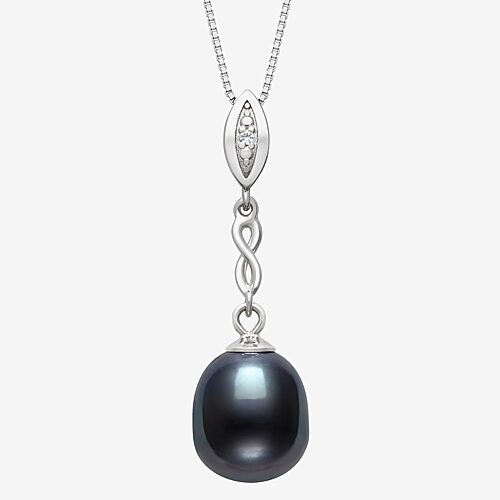 Click here for Limited Quantities! Womens Dyed Black Cultured Fre... prices