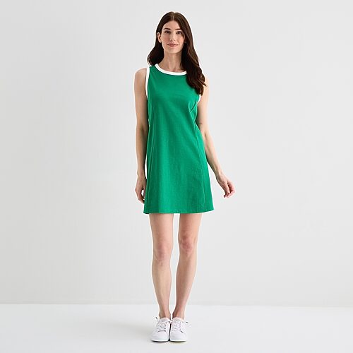 Click here for St. Johns Bay Womens Crew Neck Sleeveless Sheath D... prices