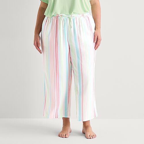 Click here for Sleep Chic Womens Plus Poplin Pajama Capri Pant  2... prices