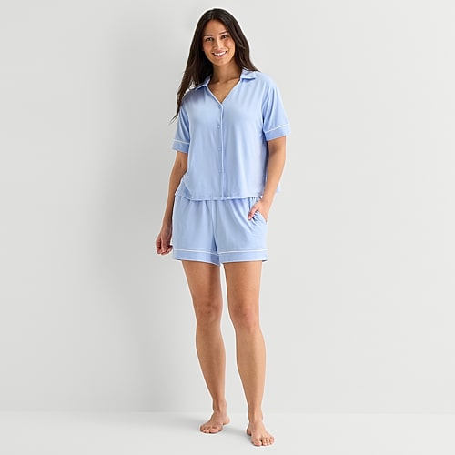 Click here for Ambrielle Womens Short Sleeve 2-pc. Pajama Set  X-... prices