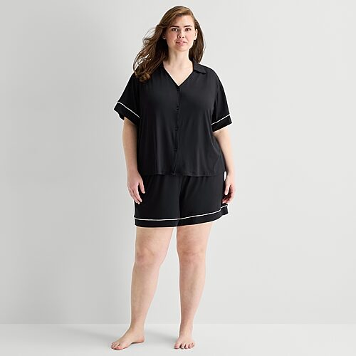 Click here for Ambrielle Womens Short Sleeve 2-pc. Plus Pajama Se... prices