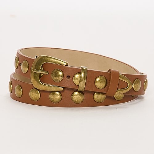 Click here for a.n.a Multi Studded Belt Womens Belt  Medium  Brow... prices