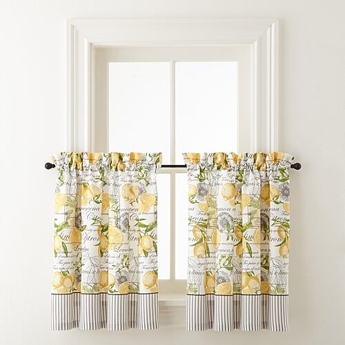 Click here for Home Expressions Lemon Zest 2-pc. Rod Pocket Windo... prices