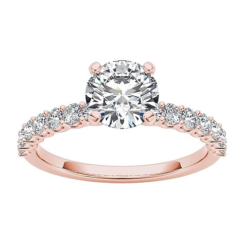 Click here for 1 CT.T.W. Natural Round Diamond 14K Gold Engagemen... prices