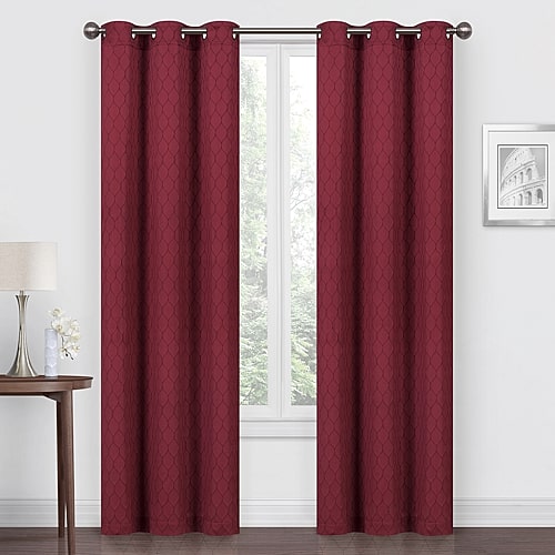 Click here for Regal Home Mackenna Jacquard Grommet Top Light-Fil... prices