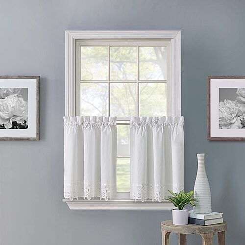 Click here for Regal Home Battenburg 2-pc. Rod Pocket Window Tier... prices