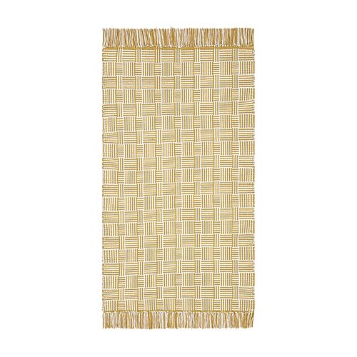 Loloi Lydia Woven Scatter Indoor Rectangular Accent Rug  One Size  Yellow