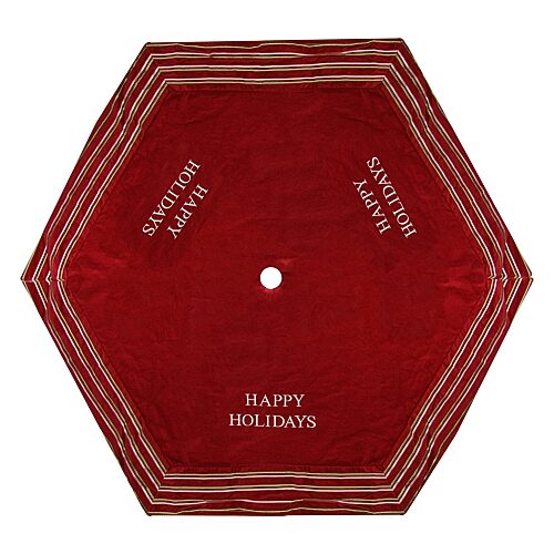 Click here for 56 Red and White Happy Holidays Christmas Tree Ski... prices