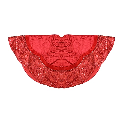 Click here for 60 Red Velvet Damask Sequin Embroidered Poinsettia... prices