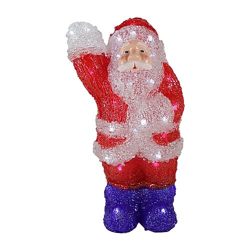 Click here for 14 Lighted Commercial Grade Acrylic Waving Santa C... prices