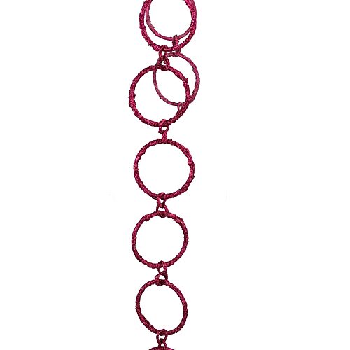 Click here for 5 x 1.75 Pink Sparkling Glitter Round Circle Chain... prices