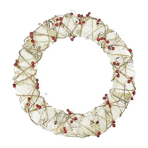 Click here for Pre-Lit Berry Artificial Christmas Wreath - 18-Inc... prices
