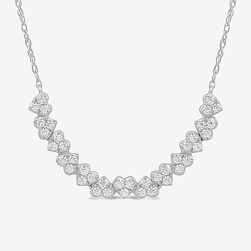 Click here for Womens 1/2 CT. T.W. Lab Grown White Diamond Sterli... prices