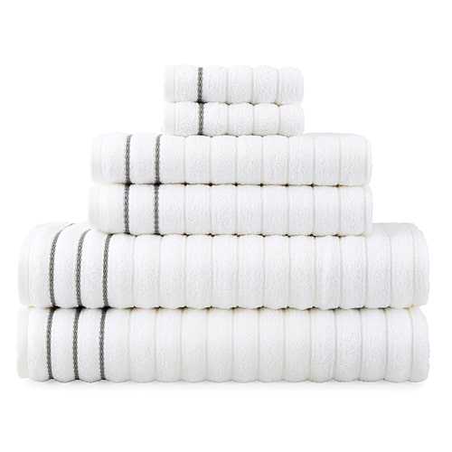 Click here for Home Expressions 6-pc. Ribbed Solid Bath Towel Set... prices