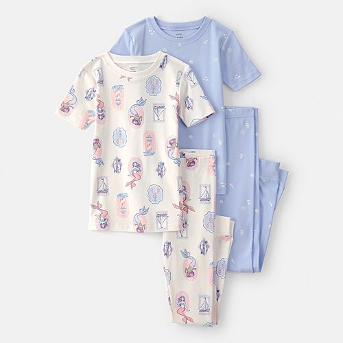 Click here for Carters Little & Big Kid Girls Round Neck Short Sl... prices
