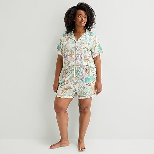 Click here for Liz Claiborne Womens Plus Pajama Shorts  3x  White prices
