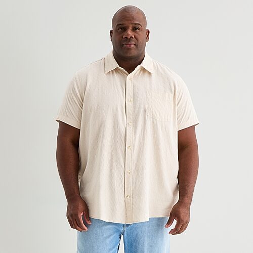 Click here for mutual weave Mens Short Sleeve Regular Fit Big and... prices