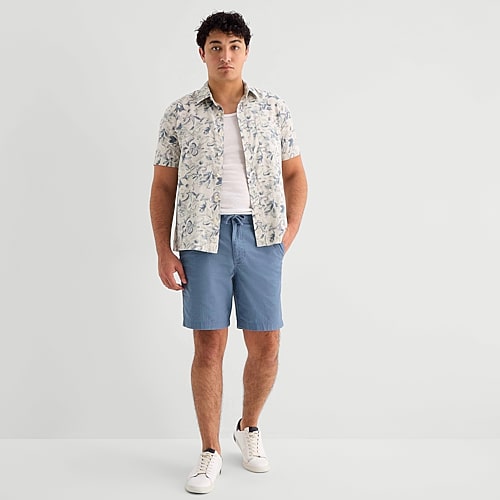 Click here for mutual weave Mens 11 Pull-On Short  Xx-large  Blue prices