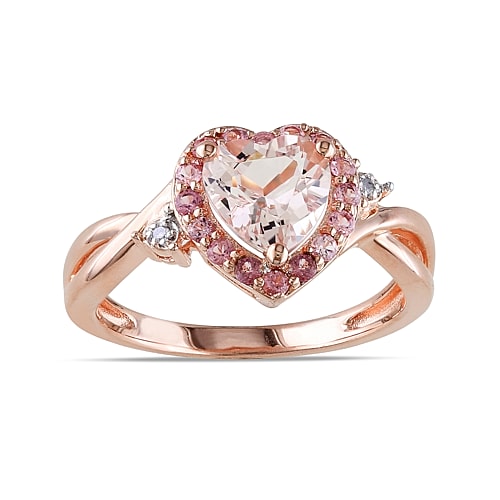 Click here for Genuine Morganite  Pink Tourmaline and Diamond-Acc... prices