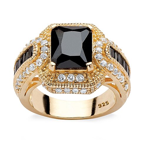 Click here for DiamonArt Womens 5 3/4 CT. T.W. Black Cubic Zircon... prices