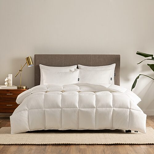 Serta Down Illusion All Season Warmth Down Alternative Comforter  One Size  White
