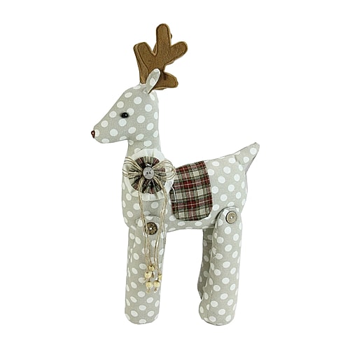 Click here for 20 White and Brown Polka Dot Reindeer Christmas Ta... prices