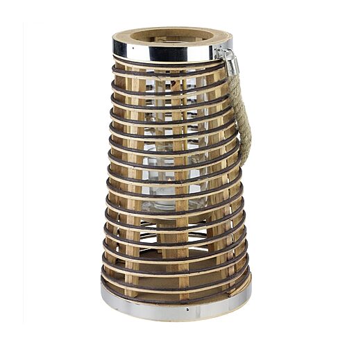 Click here for 12.75 Rustic Chic Tapered Cylinderical Rattan Cand... prices