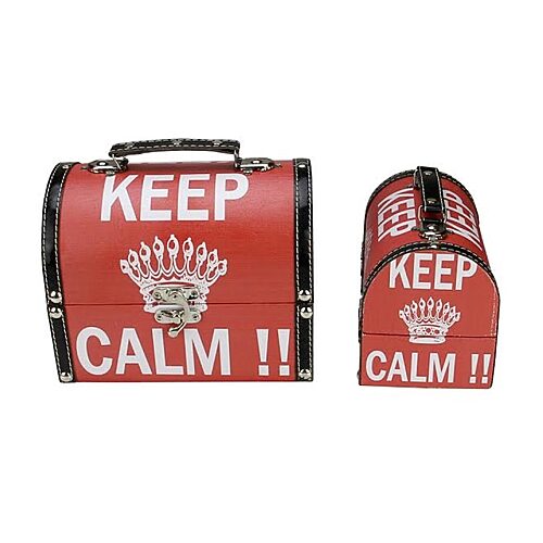 Click here for Set of 2 Red and White Keep Calm!! Decorative Wood... prices