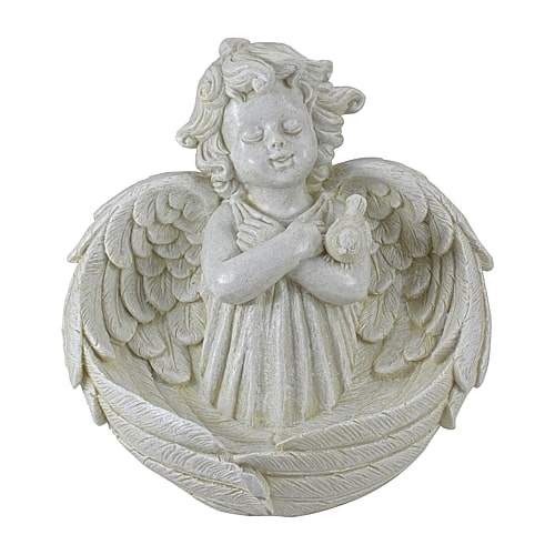 Click here for 9 Cherub Angel Wings Bird Feeder Outdoor Garden St... prices