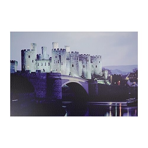 Click here for LED Lighted Conwy Castle in Wales Scene Canvas Wal... prices