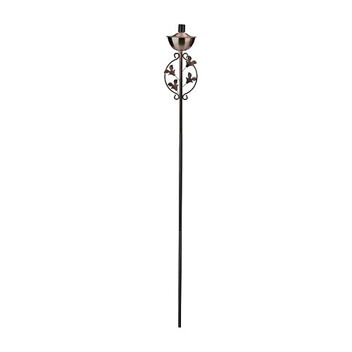 Click here for 64.5 Brushed Copper Floral Motif Outdoor Patio Gar... prices