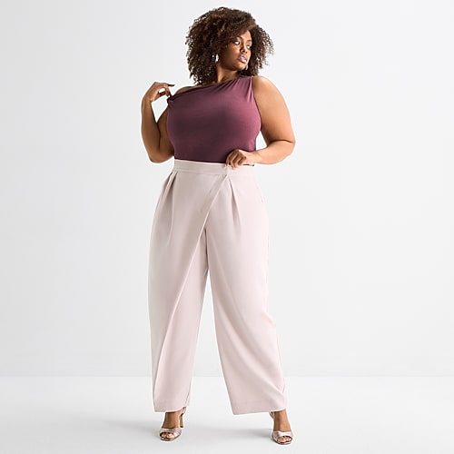 Click here for Ashley Graham Womens Plus Trouser  22w  Pink prices