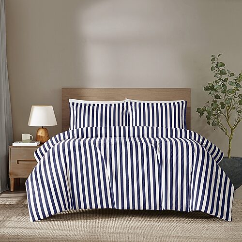 Click here for Brooklyn Loom Levi Stripe 3pc. Comforter Set prices