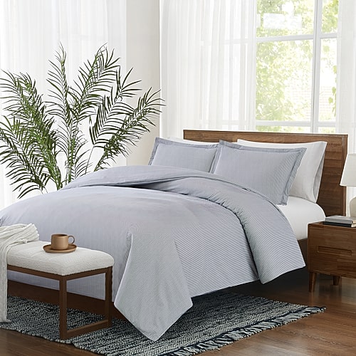 Click here for Brooklyn Loom Pinstripe 3pc. Comforter Set prices