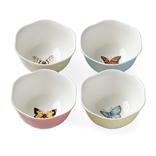 Click here for Lenox Butterfly Meadow Dessert Bowl  Set of 4 prices