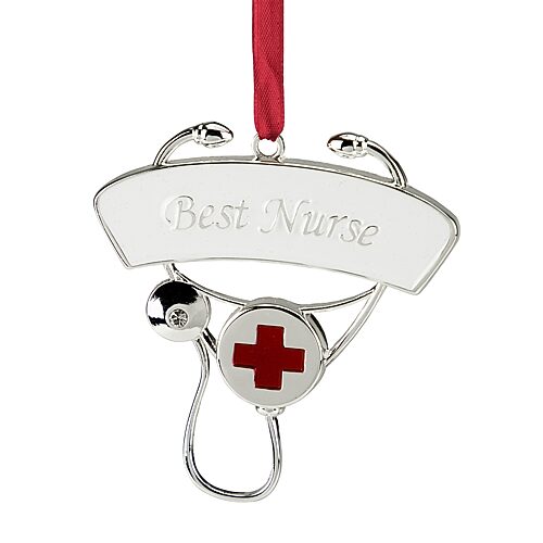 Click here for 3.25 Silver-Plated Best Nurse Stethoscope Christma... prices