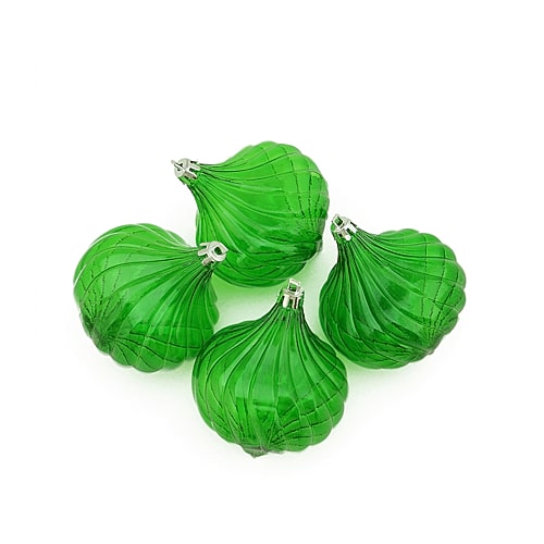 Click here for 4ct Green Transparent Onion Drop Shatterproof Chri... prices