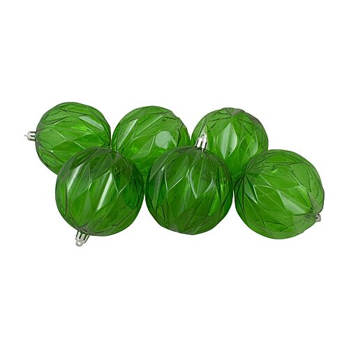 Click here for Set of 6 Green Rhombus Cut Shatterproof Transparen... prices