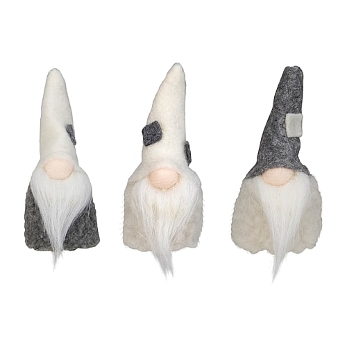 Click here for Set of 3 Gray and Cream Christmas Gnomes 3.75  One... prices