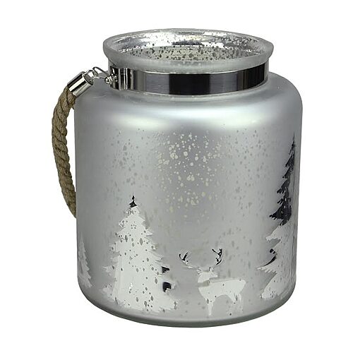 Click here for 9.5 Gray and Silver Tree Silhouette Mercury Glass... prices