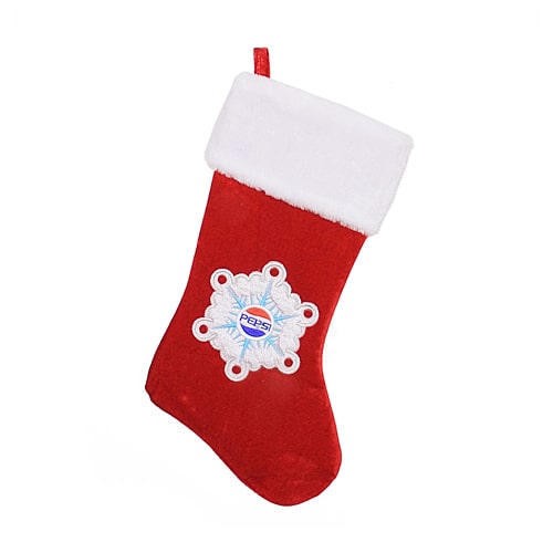 Click here for 19.25 Red and White Pepsi Snowflake Embroidered Ch... prices
