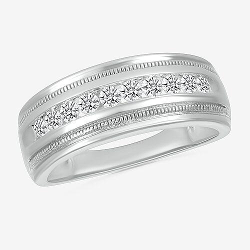 Click here for Mens 2.5MM 1/2 CT. T.W. Natural White Diamond 14K... prices