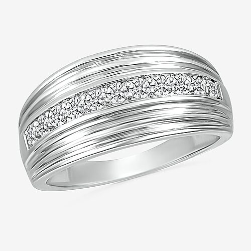Click here for Mens 2.5MM 1/2 CT. T.W. Natural White Diamond 14K... prices