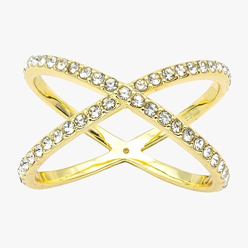 Click here for Sparkle Allure Womens 2.5MM Crystal 14K Gold Over... prices