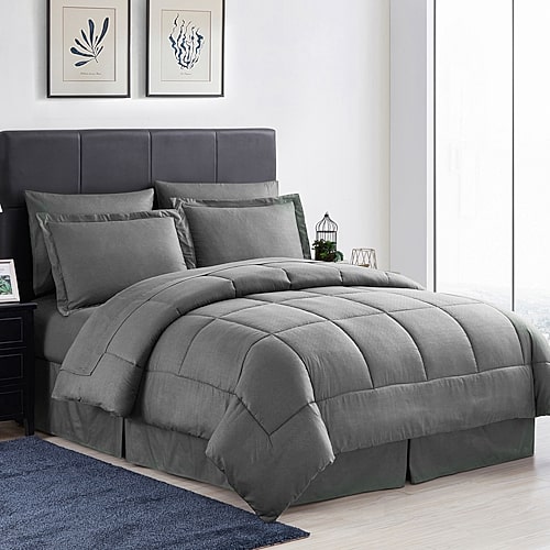 Click here for Sweet Home Collection 8pc. Checkered All Season Be... prices
