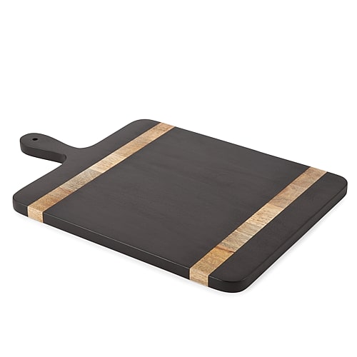 Click here for Linden Street Natural/Black Wood Inlay 11x17 Chees... prices