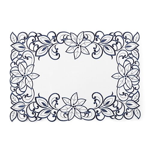 Click here for Homewear Olean Scroll Embroidered Placemat  One Si... prices