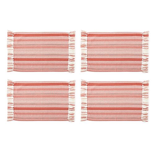 Click here for Homewear Yorkshire Stripe Placemat  One Size  Red prices